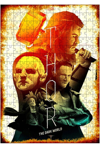 Tablomega Ahşap Mdf Puzzle Yapboz Thor Film Afişi 255 Parça 35*50 cm