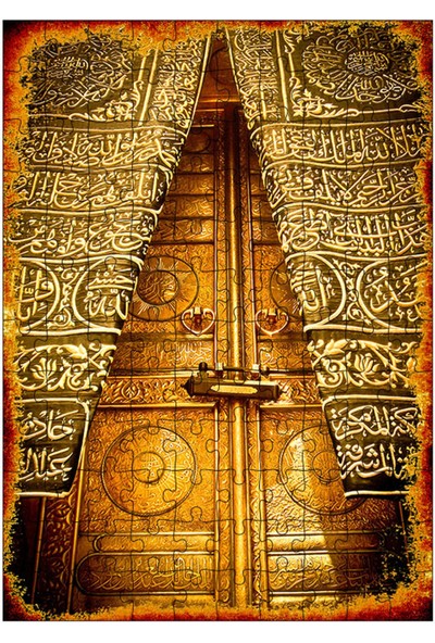 Tablomega Ahşap Mdf Puzzle Yapboz Kabe Kapısı 120 Parça 25*35 cm Tablomega Ahşap Mdf Puzzle Yapboz Kabe Kapısı 120 Parça 25*35 cm