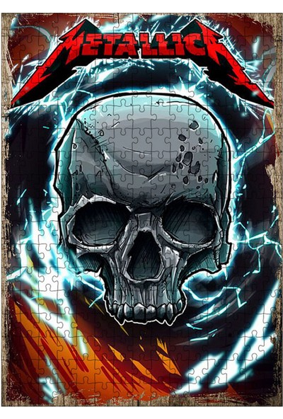 Tablomega Ahşap Mdf Puzzle Yapboz Metallica 255 Parça 35*50 cm Tablomega Ahşap Mdf Puzzle Yapboz Metallica 255 Parça 35*50 cm