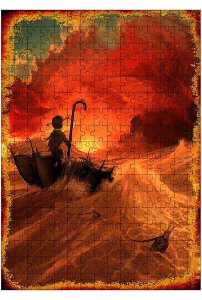 Tablomega Ahşap Mdf Puzzle Yapboz Çocuğun Düşleri 255 Parça 35*50 cm