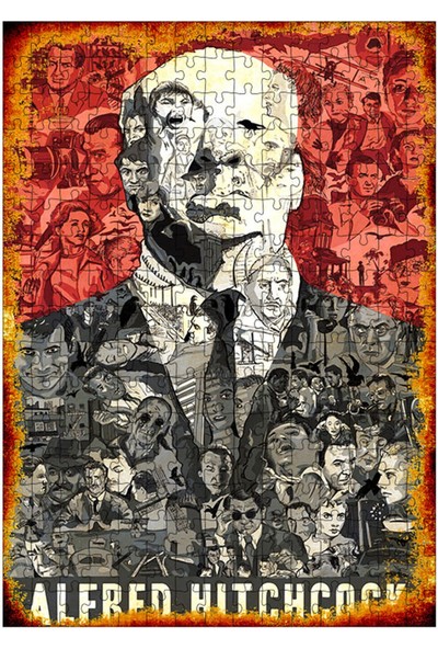Tablomega Ahşap Mdf Puzzle Yapboz Alfred Hitchcock 255 Parça 35*50 cm Tablomega Ahşap Mdf Puzzle Yapboz Alfred Hitchcock 255 Parça 35*50 cm