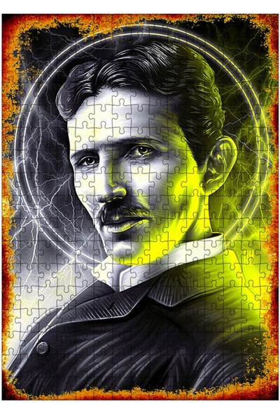 Tablomega Ahşap Mdf Puzzle Yapboz Nikola Tesla 255 Parça 35*50 cm