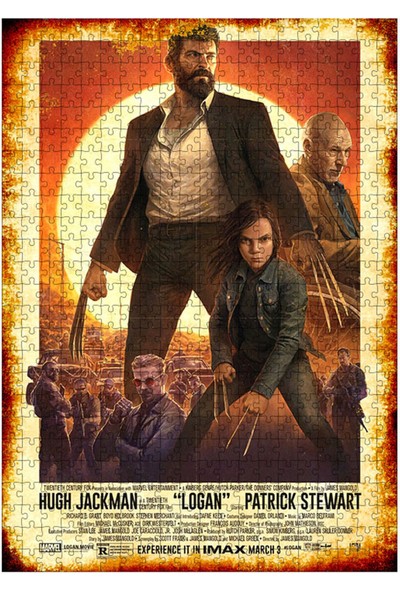 Tablomega Ahşap Mdf Puzzle Yapboz Logan The Wolverine 500 Parça 50*70 cm Tablomega Ahşap Mdf Puzzle Yapboz Logan The Wolverine 500 Parça 50*70 cm
