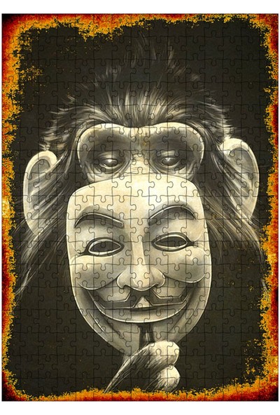 Tablomega Ahşap Mdf Puzzle Yapboz Maskeli Maymun 255 Parça 35*50 cm Tablomega Ahşap Mdf Puzzle Yapboz Maskeli Maymun 255 Parça 35*50 cm