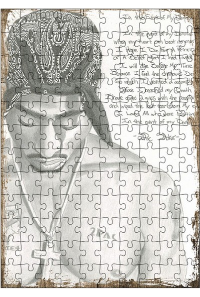 Tablomega Ahşap Mdf Puzzle Yapboz 2pac Afiş 120 Parça 25*35 cm