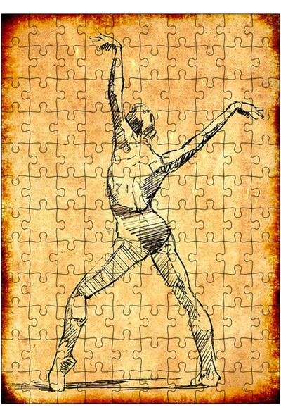 Tablomega Ahşap Mdf Puzzle Yapboz Karakalem Dansçı Kadın 120 Parça 25*35 cm Tablomega Ahşap Mdf Puzzle Yapboz Karakalem Dansçı Kadın 120 Parça 25*35 cm