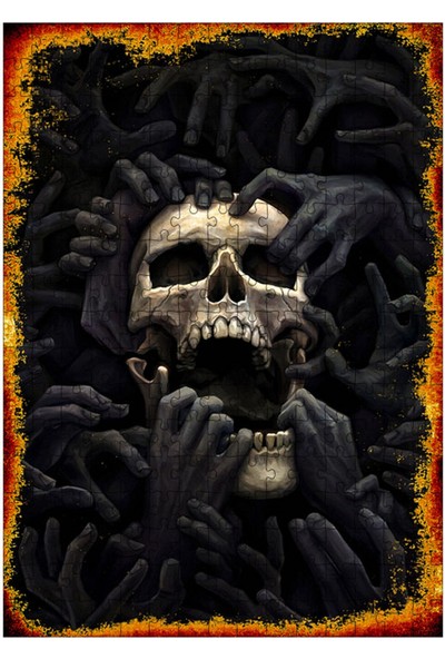 Tablomega Ahşap Mdf Puzzle Yapboz Kurukafa 255 Parça 35*50 cm