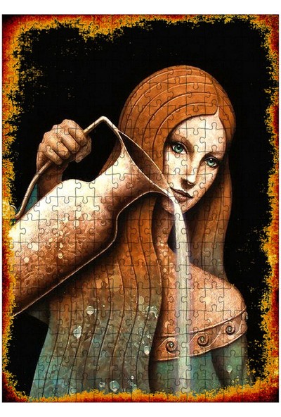 Tablomega Ahşap Mdf Puzzle Yapboz Su Testisi ve Kadın 255 Parça 35*50 cm Tablomega Ahşap Mdf Puzzle Yapboz Su Testisi ve Kadın 255 Parça 35*50 cm