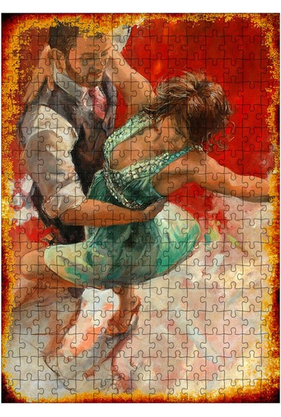 Tablomega Ahşap Mdf Puzzle Yapboz Dans Eden Çift 255 Parça 35*50 cm