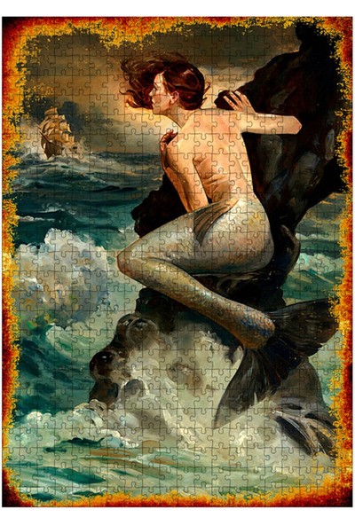 Tablomega Ahşap Mdf Puzzle Yapboz Deniz Kızı 500 Parça 50*70 cm Tablomega Ahşap Mdf Puzzle Yapboz Deniz Kızı 500 Parça 50*70 cm