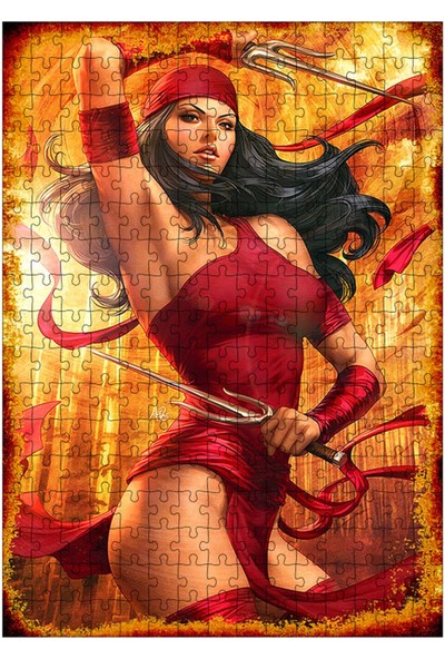 Tablomega Ahşap Mdf Puzzle Yapboz Dövüşçü Kadın 255 Parça 35*50 cm