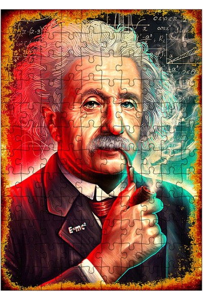 Tablomega Ahşap Mdf Puzzle Yapboz Albert Einstein 120 Parça 25*35 cm Tablomega Ahşap Mdf Puzzle Yapboz Albert Einstein 120 Parça 25*35 cm