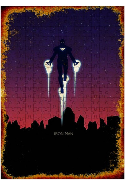 Tablomega Ahşap Mdf Puzzle Yapboz Iron Man 255 Parça 35*50 cm