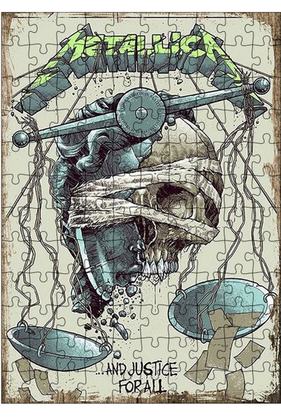 Tablomega Ahşap Mdf Puzzle Yapboz Metallica Poster 120 Parça 25*35 cm Tablomega Ahşap Mdf Puzzle Yapboz Metallica Poster 120 Parça 25*35 cm