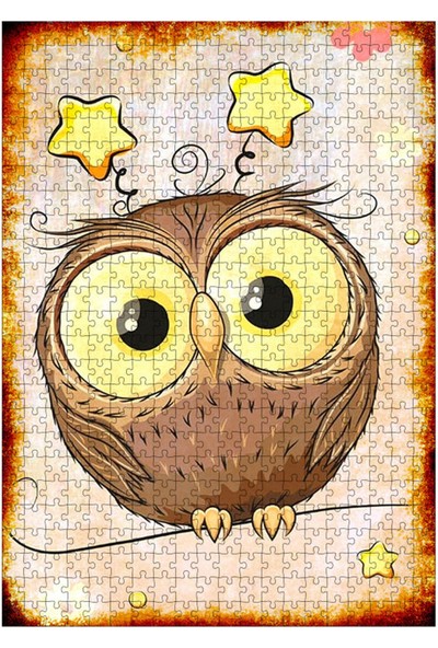 Tablomega Ahşap Mdf Puzzle Yapboz Hediyelik Sevimli Baykuş 500 Parça 50*70 cm Tablomega Ahşap Mdf Puzzle Yapboz Hediyelik Sevimli Baykuş 500 Parça 50*70 cm