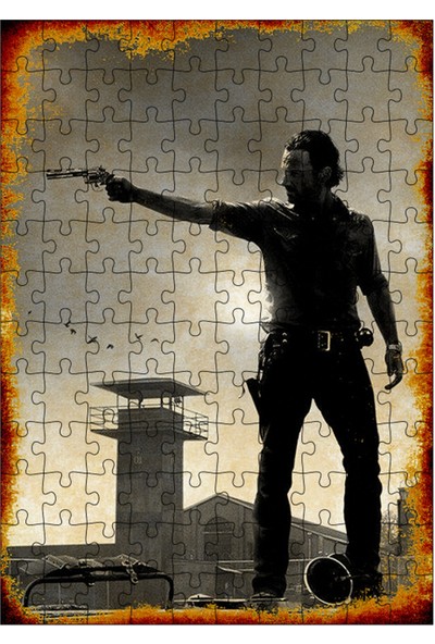 Tablomega Ahşap Mdf Puzzle Yapboz Walking Walking Dead 120 Parça 25*35 cm