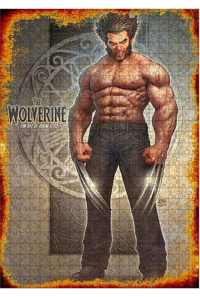 Tablomega Ahşap Mdf Puzzle Yapboz Eski Tablo Wolverine 500 Parça 50*70 cm Tablomega Ahşap Mdf Puzzle Yapboz Eski Tablo Wolverine 500 Parça 50*70 cm
