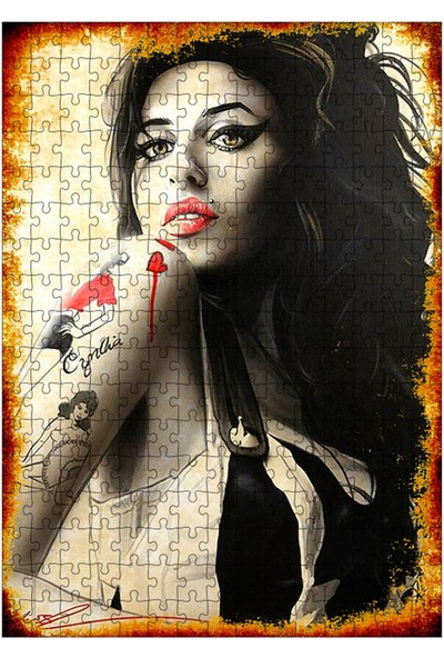 Tablomega Ahşap Mdf Puzzle Yapboz Amy Winehouse 255 Parça 35*50 cm