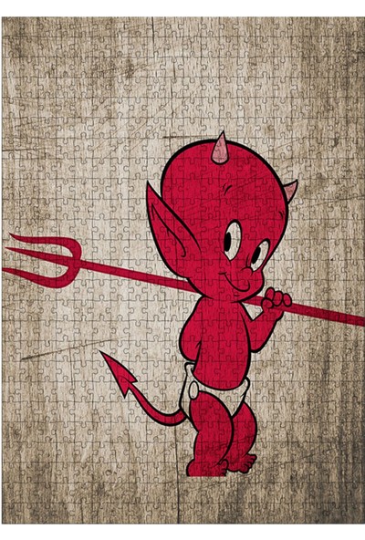 Tablomega Ahşap Mdf Puzzle Yapboz Bebek Şeytan 500 Parça 50*70 cm Tablomega Ahşap Mdf Puzzle Yapboz Bebek Şeytan 500 Parça 50*70 cm