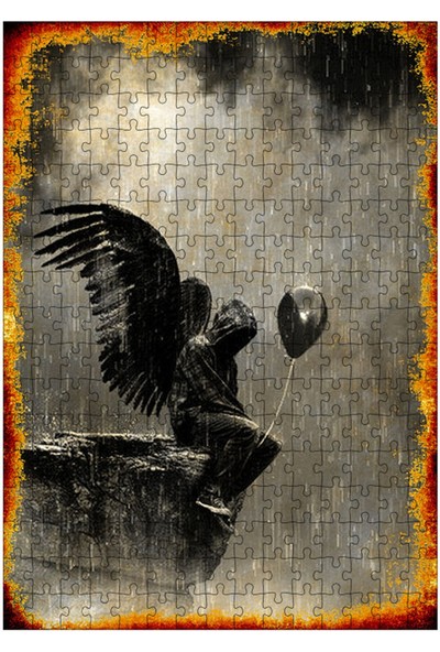 Tablomega Ahşap Mdf Puzzle Yapboz Kara Melek 255 Parça 35*50 cm