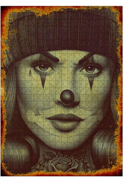 Tablomega Ahşap Mdf Puzzle Yapboz Makyajlı Kadın 500 Parça 50*70 cm