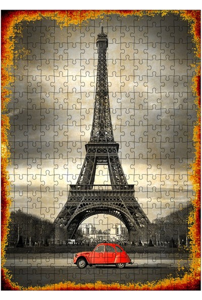 Tablomega Ahşap Mdf Puzzle Yapboz Nostaljik Eyfel Kulesi ve Kırmızı Araba 255 Parça 35*50 cm Tablomega Ahşap Mdf Puzzle Yapboz Nostaljik Eyfel Kulesi ve Kırmızı Araba 255 Parça 35*50 cm