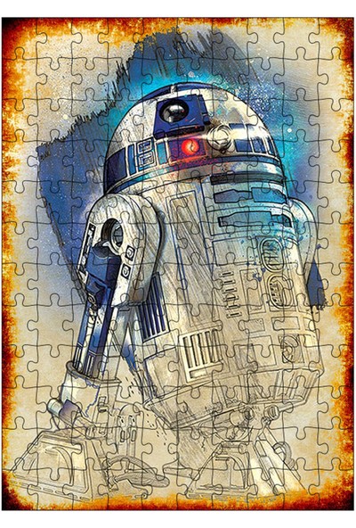 Tablomega Ahşap Mdf Puzzle Yapboz Star Wars R2D2 120 Parça 25*35 cm Tablomega Ahşap Mdf Puzzle Yapboz Star Wars R2D2 120 Parça 25*35 cm