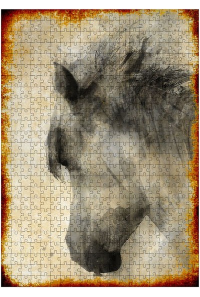Tablomega Ahşap Mdf Puzzle Yapboz Beyaz At 500 Parça 50*70 cm Tablomega Ahşap Mdf Puzzle Yapboz Beyaz At 500 Parça 50*70 cm