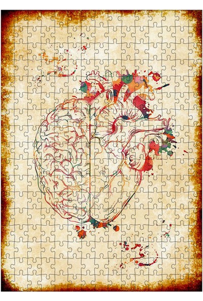 Tablomega Ahşap Mdf Puzzle Yapboz  renkli Beyin 255 Parça 35*50 cm Tablomega Ahşap Mdf Puzzle Yapboz  renkli Beyin 255 Parça 35*50 cm