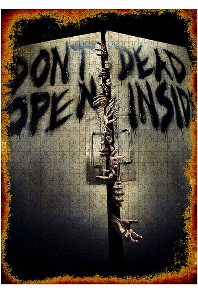 Tablomega Ahşap Mdf Puzzle Yapboz Yürüyen Ölüler 500 Parça 50*70 cm