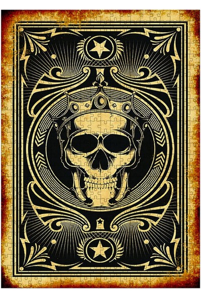 Tablomega Ahşap Mdf Puzzle Yapboz Kral Kurukafa 500 Parça 50*70 cm