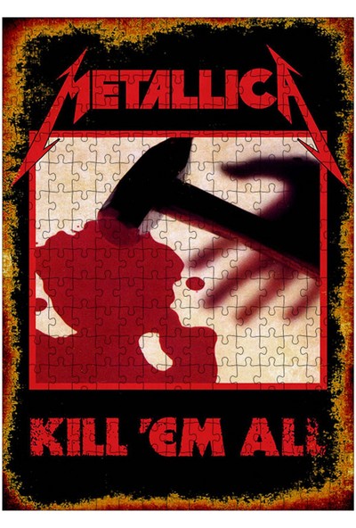 Tablomega Ahşap Mdf Puzzle Yapboz Metallica Kill Em All 255 Parça 35*50 cm Tablomega Ahşap Mdf Puzzle Yapboz Metallica Kill Em All 255 Parça 35*50 cm