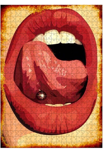 Tablomega Ahşap Mdf Puzzle Yapboz Piercingli Kadın 500 Parça 50*70 cm Tablomega Ahşap Mdf Puzzle Yapboz Piercingli Kadın 500 Parça 50*70 cm
