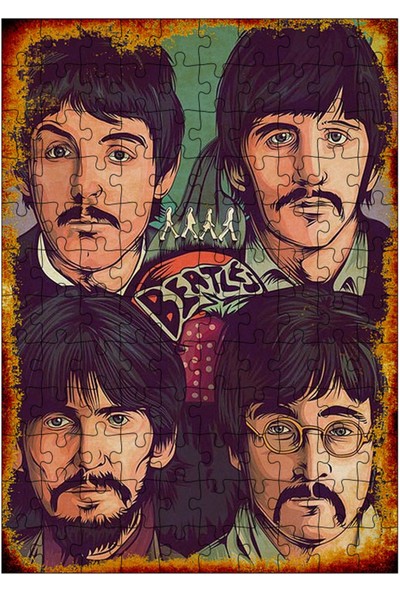 Tablomega Ahşap Mdf Puzzle Yapboz The Beatles Posteri 120 Parça 25*35 cm Tablomega Ahşap Mdf Puzzle Yapboz The Beatles Posteri 120 Parça 25*35 cm