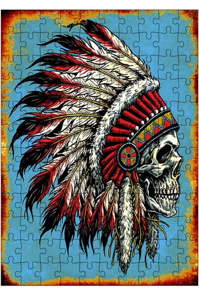 Tablomega Ahşap Mdf Puzzle Yapboz Iphone Kızılderili 120 Parça 25*35 cm