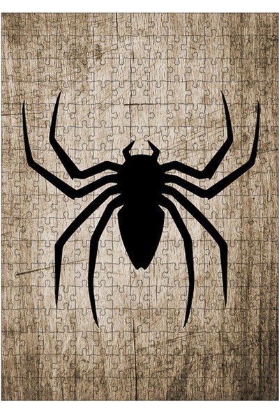 Tablomega Ahşap Mdf Puzzle Yapboz Siyah Örümcek 255 Parça 35*50 cm