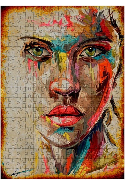 Tablomega Ahşap Mdf Puzzle Yapboz Yüzü Boyalı Kadın 255 Parça 35*50 cm