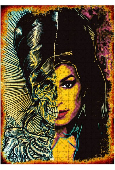 Tablomega Ahşap Mdf Puzzle Yapboz Amy Winehouse 500 Parça 50*70 cm