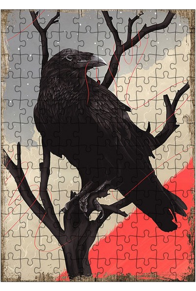 Tablomega Ahşap Mdf Puzzle Yapboz Ağaçta Karga 120 Parça 25*35 cm Tablomega Ahşap Mdf Puzzle Yapboz Ağaçta Karga 120 Parça 25*35 cm