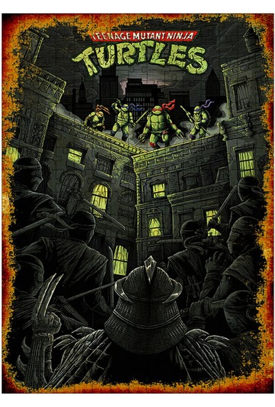 Tablomega Ahşap Mdf Puzzle Yapboz Ninja Kaplumbağalar 255 Parça 35*50 cm