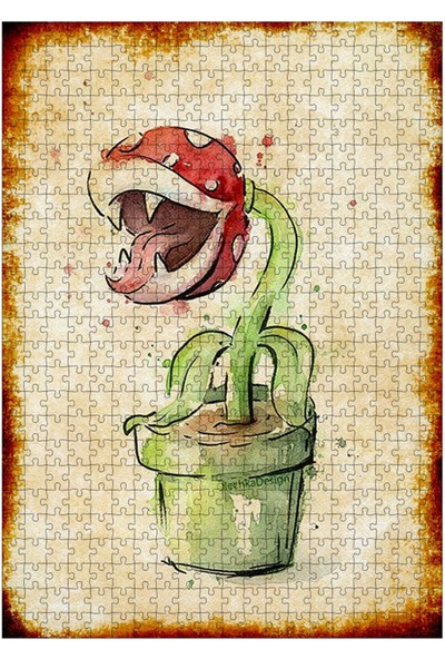 Tablomega Ahşap Mdf Puzzle Yapboz Super Mario  Sinekkapan 500 Parça 50*70 cm Tablomega Ahşap Mdf Puzzle Yapboz Super Mario  Sinekkapan 500 Parça 50*70 cm