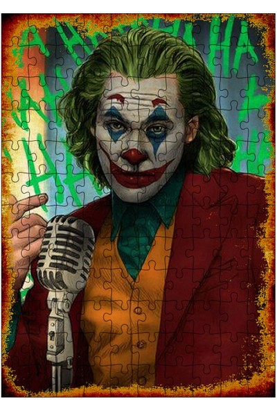 Tablomega Ahşap Mdf Puzzle Yapboz Mikrofon ve Joker 120 Parça 25*35 cm