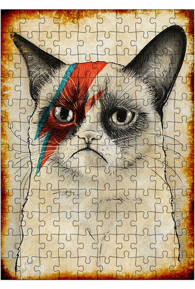 Tablomega Ahşap Mdf Puzzle Yapboz Savaşçı Kedi 120 Parça 25*35 cm