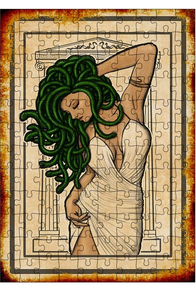 Tablomega Ahşap Mdf Puzzle Yapboz Medusa 120 Parça 25*35 cm