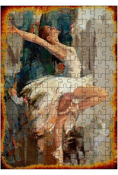 Tablomega Ahşap Mdf Puzzle Yapboz Balerin Temalı Tablo 120 Parça 25*35 cm Tablomega Ahşap Mdf Puzzle Yapboz Balerin Temalı Tablo 120 Parça 25*35 cm