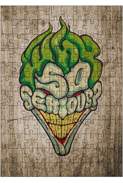 Tablomega Ahşap Mdf Puzzle Yapboz Joker  120 Parça 25*35 cm