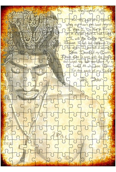 Tablomega Ahşap Mdf Puzzle Yapboz 2pac Tupac Poster 120 Parça 25*35 cm
