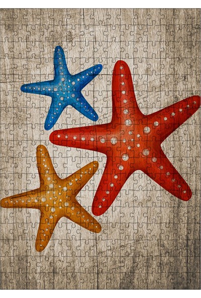 Tablomega Ahşap Mdf Puzzle Yapboz Renkli Deniz Yıldızları 255 Parça 35*50 cm Tablomega Ahşap Mdf Puzzle Yapboz Renkli Deniz Yıldızları 255 Parça 35*50 cm