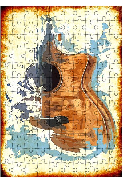 Tablomega Ahşap Mdf Puzzle Yapboz Klasik Gitar 120 Parça 25*35 cm Tablomega Ahşap Mdf Puzzle Yapboz Klasik Gitar 120 Parça 25*35 cm