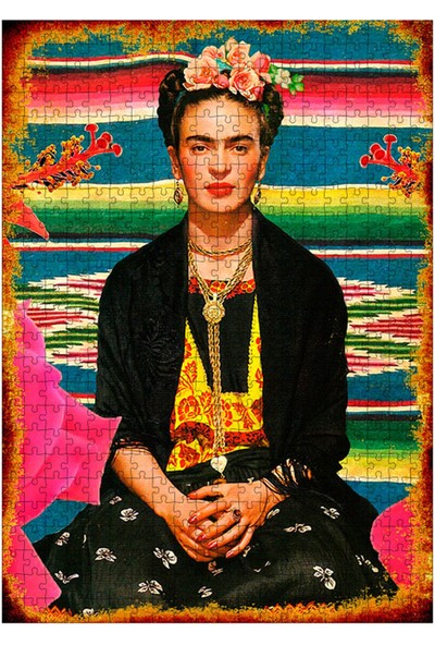 Tablomega Ahşap Mdf Puzzle Yapboz Nostaljik Frida Kahlo 500 Parça 50*70 cm Tablomega Ahşap Mdf Puzzle Yapboz Nostaljik Frida Kahlo 500 Parça 50*70 cm
